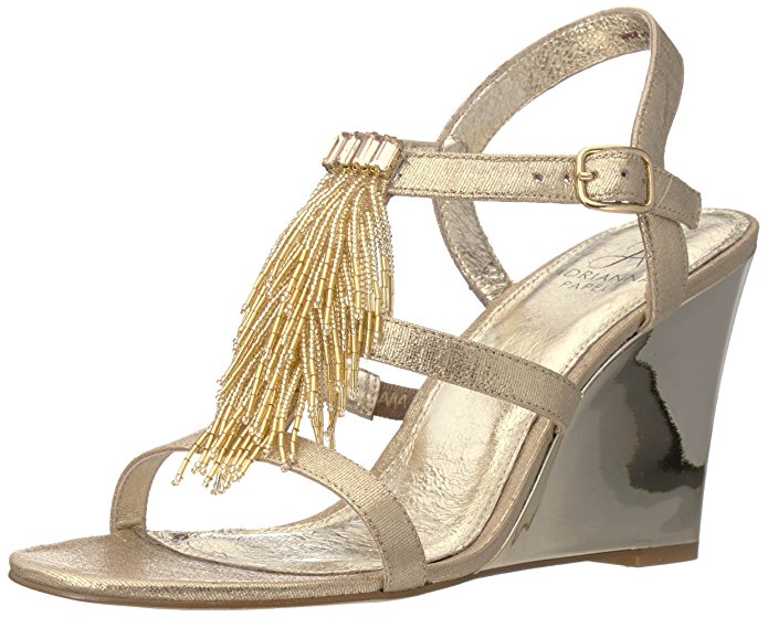 30 Best Gold Wedding Wedges: Low Heel, High Heel Wedges + Sandals