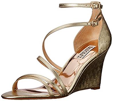 30 Best Gold Wedding Wedges: Low Heel, High Heel Wedges + Sandals