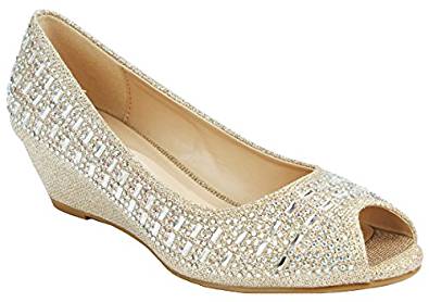 30 Best Gold Wedding Wedges: Low Heel, High Heel Wedges + Sandals