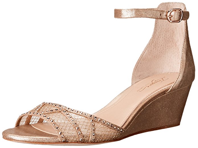 30 Best Gold Wedding Wedges: Low Heel, High Heel Wedges + Sandals