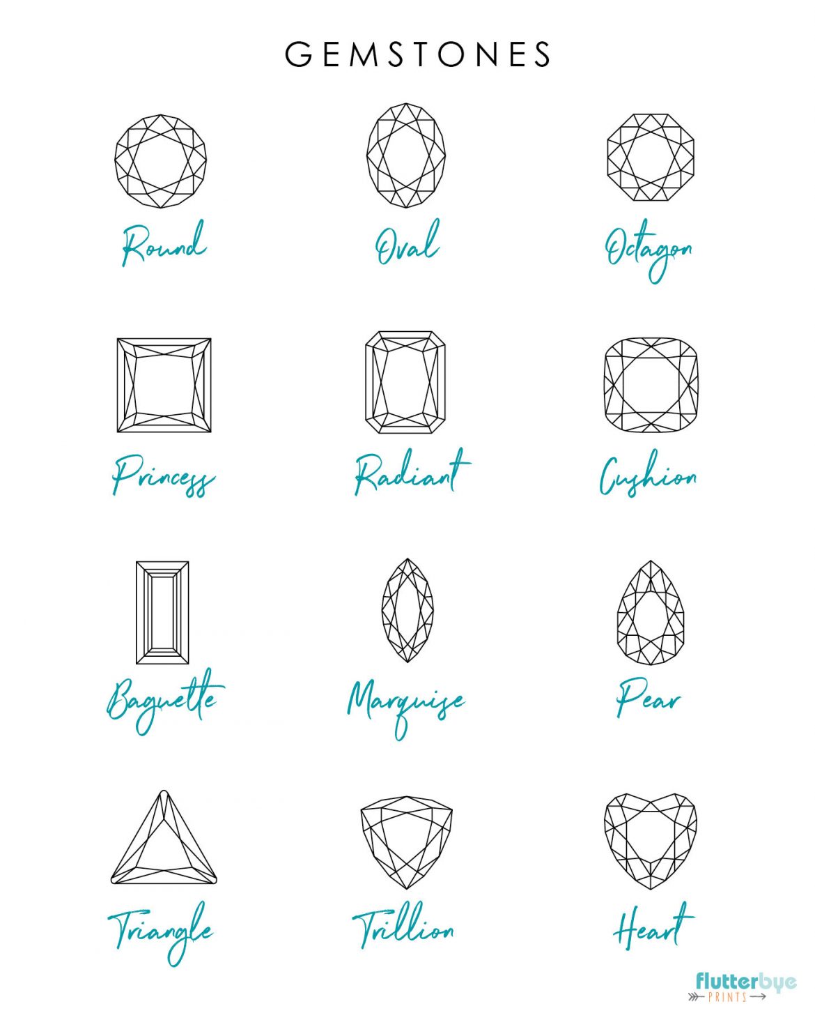 Modern Wedding Welcome Sign with Diamond Shapes | Emmaline Bride®