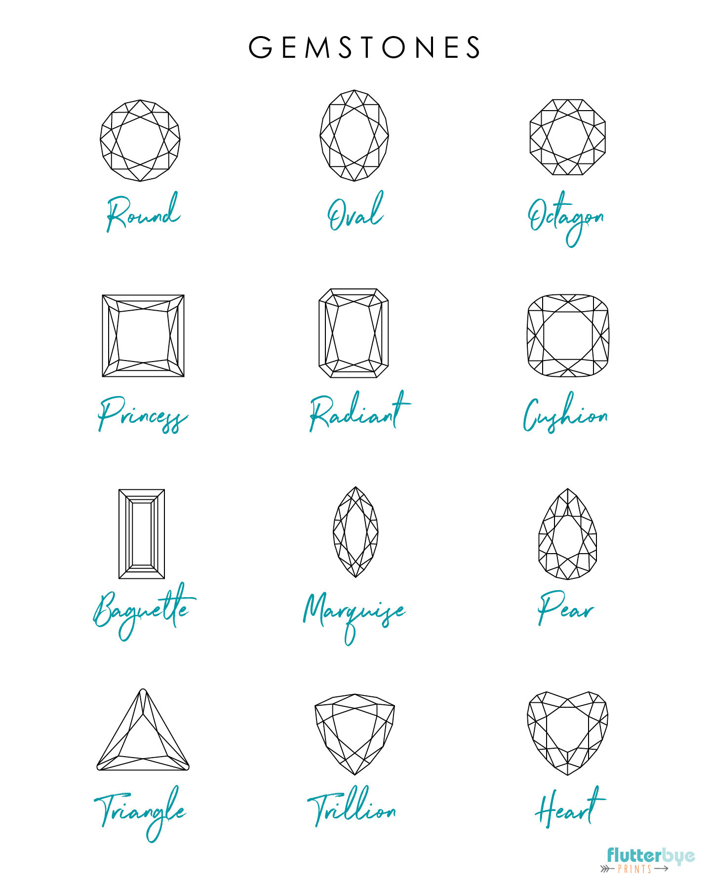 Modern Wedding Welcome Sign with Diamond Shapes | Emmaline Bride®