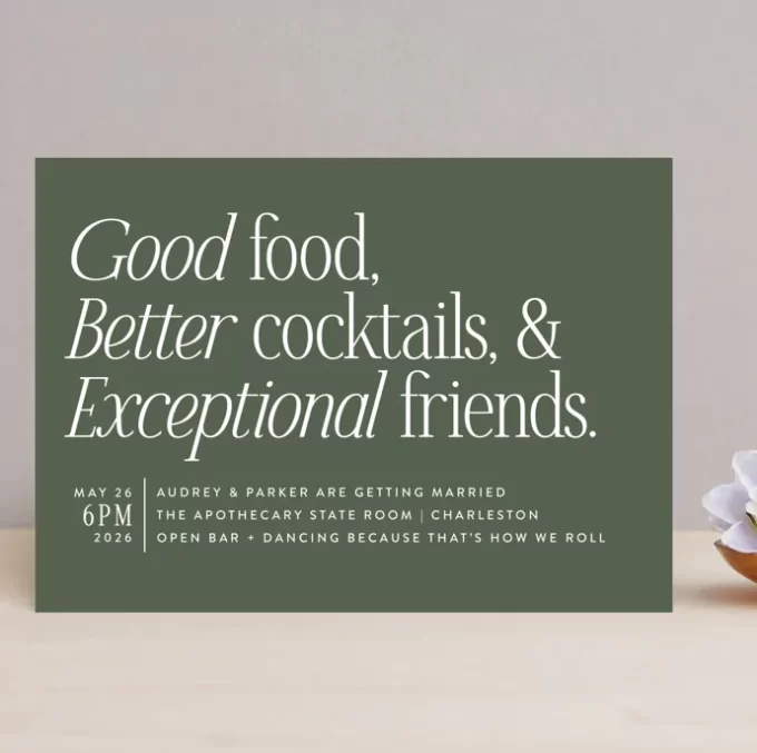 75 Fun + Unique Wedding Invitations for Cool Couples | Emmaline Bride®