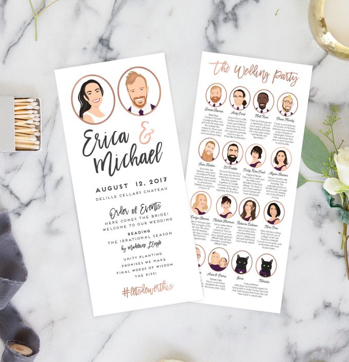 50 Most Unique Programs for Weddings (PHOTOS) | Emmaline Bride