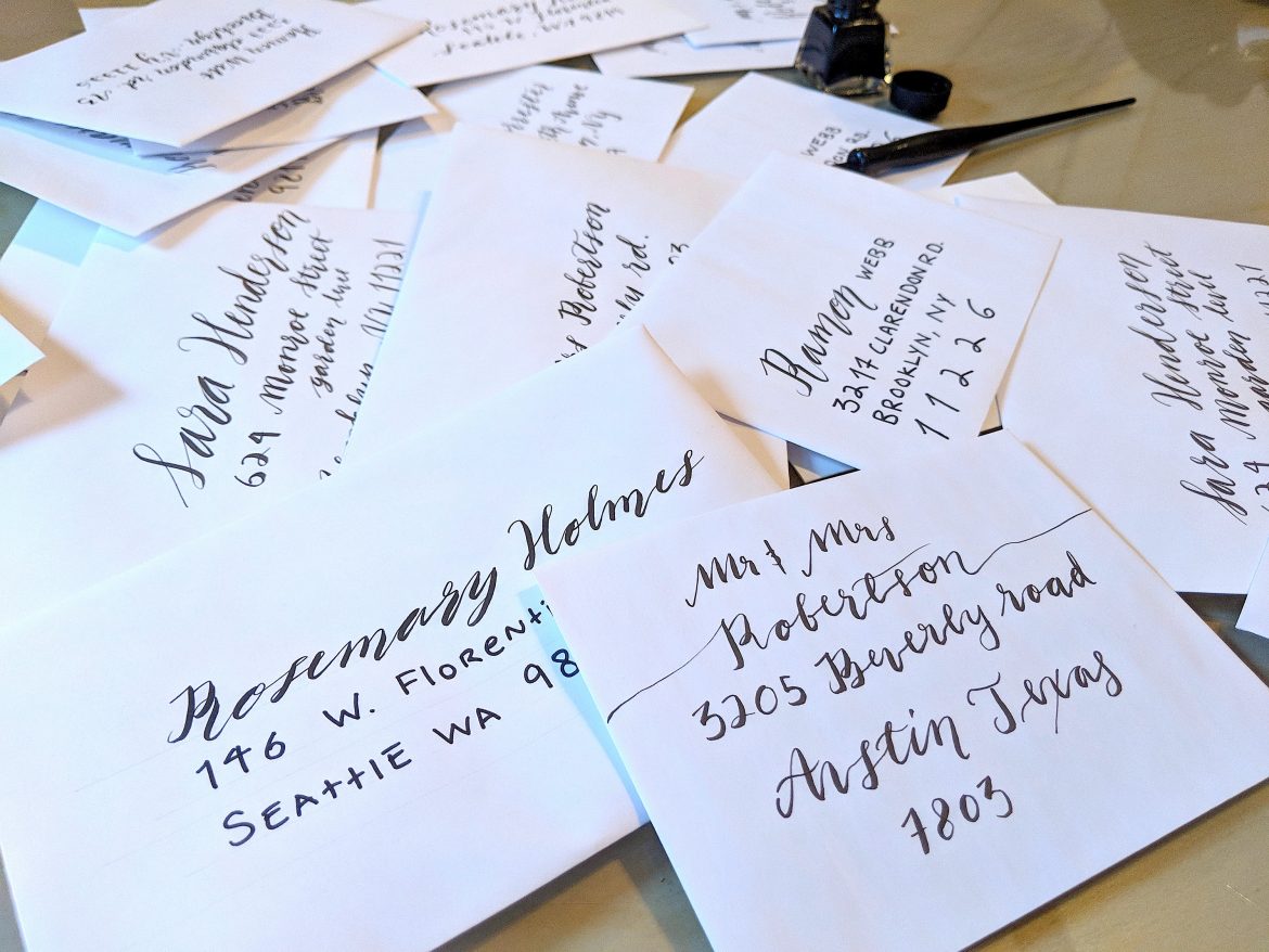 How To Get the Most Beautiful Wedding Calligraphy Envelopes
