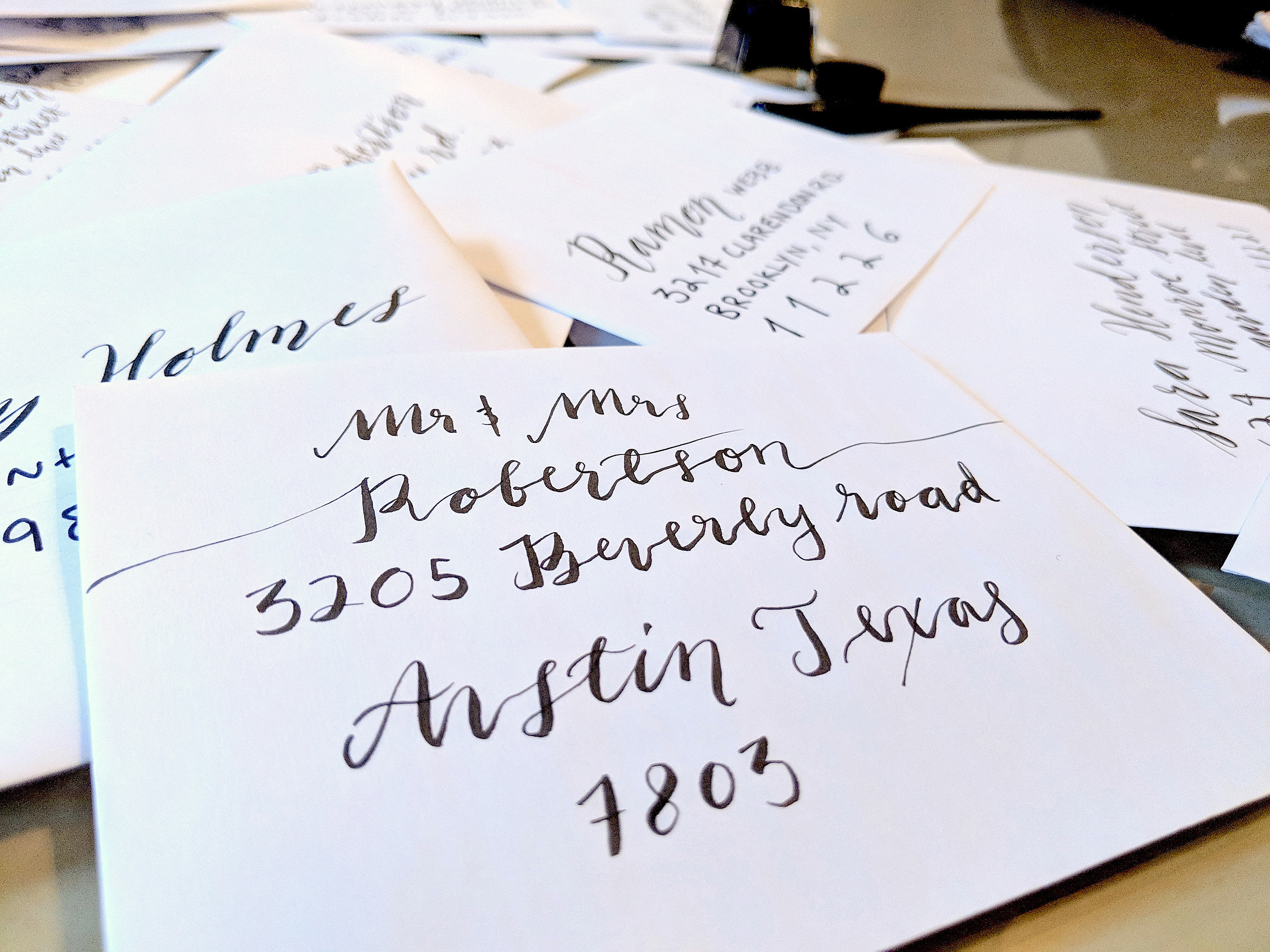 How To Get the Most Beautiful Wedding Calligraphy Envelopes