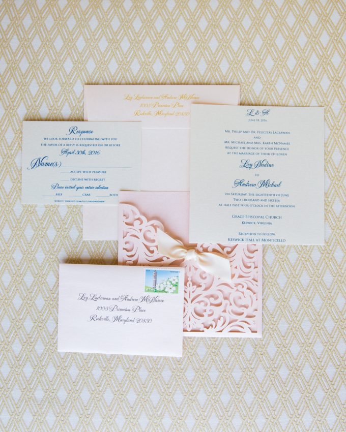 Laser Cut Wedding Invitations - Lace Inspired Invites | Emmaline Bride®