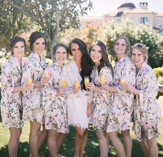 Bridal Party Robes: Where to Buy Kimono Style Bridesmaid Robes