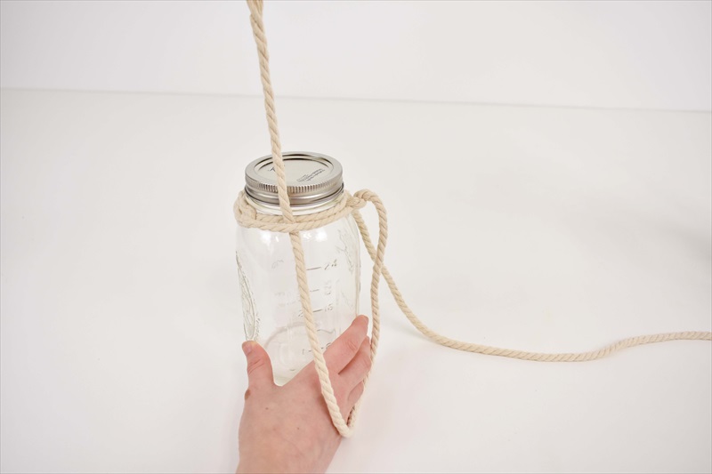 How to Make Hanging Mason Jar Vases - Aisle Decor | Emmaline Bride®