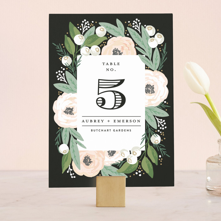 Inspiring Table Numbers for Weddings | Emmaline Bride Wedding Blog