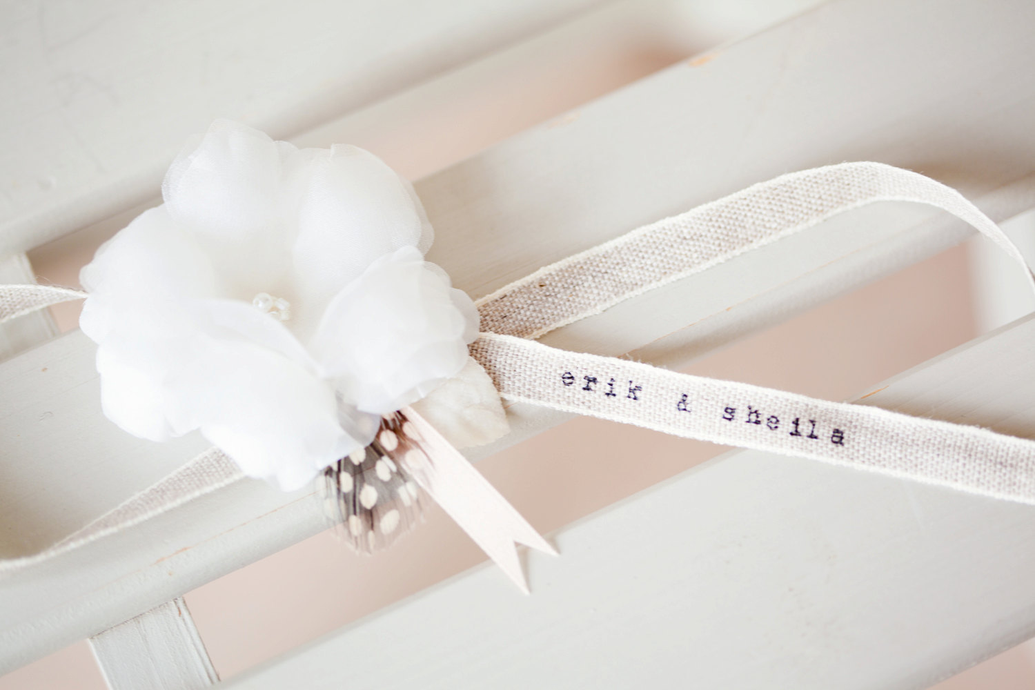 Hand-Stamped Wedding Garter | Emmaline Bride Wedding Blog