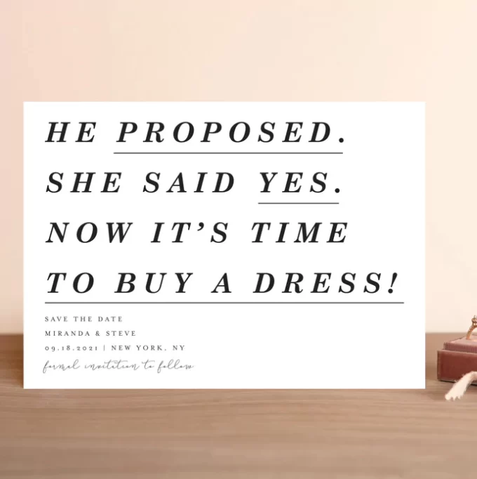 21 Funny Save the Dates for Non-Boring Couples | Emmaline Bride