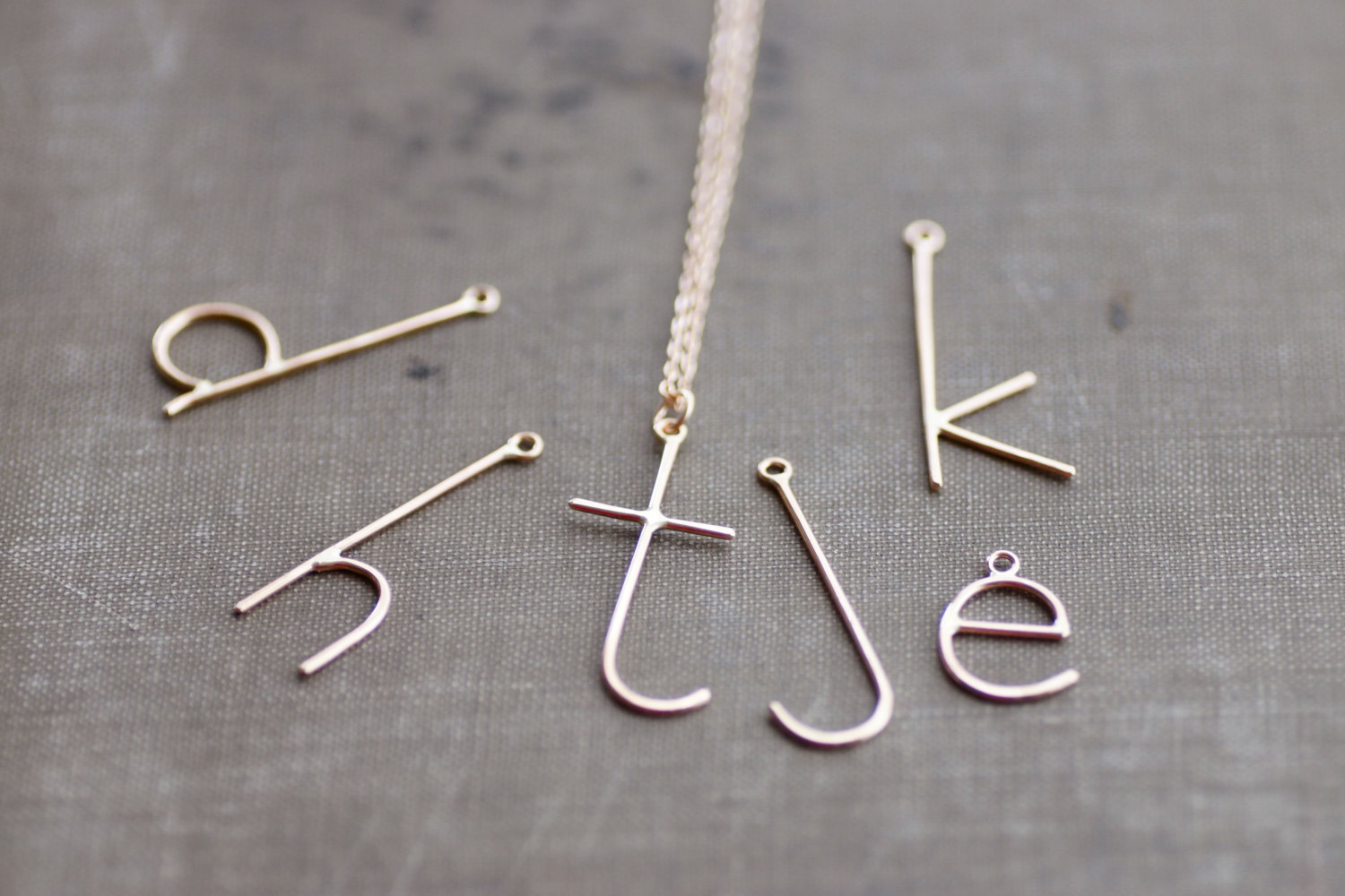 This Lowercase Initial Necklace is the Next Big Thing in Weddings