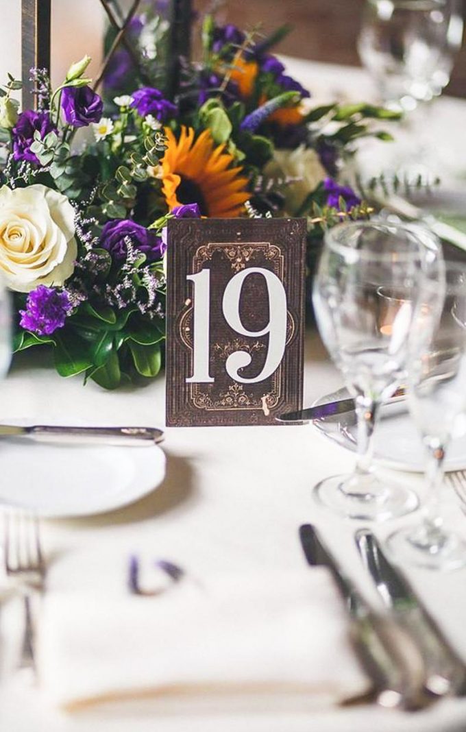 18 Unique Wedding Table Numbers That Look Beautiful | Emmaline Bride