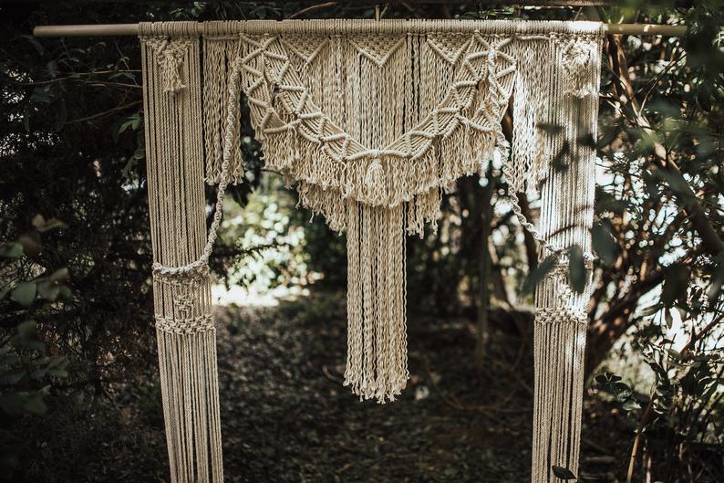 The Best Macrame Backdrops for Wedding Ceremony + Reception