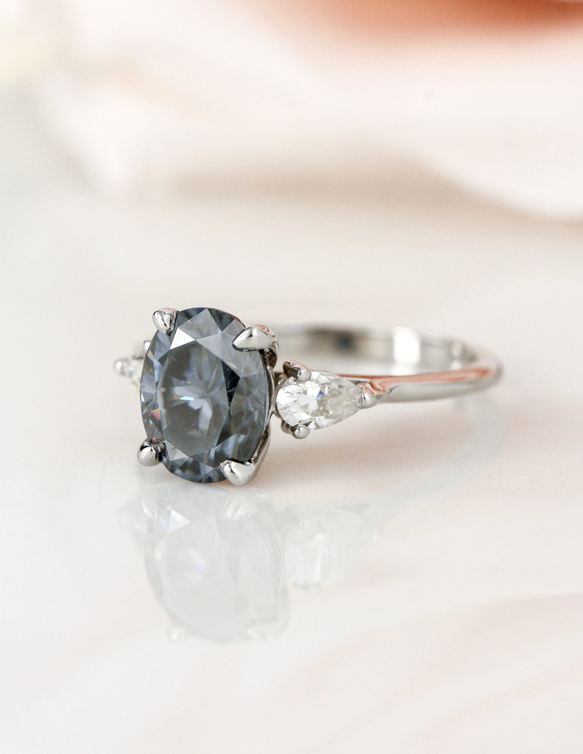 Top 10 Most Beautiful Grey Engagement Ring Styles | Emmaline Bride®