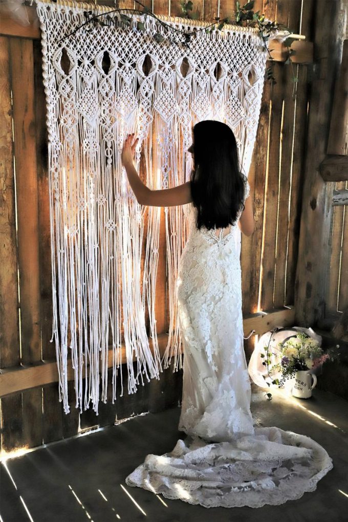 The Best Macrame Backdrops for Wedding Ceremony + Reception