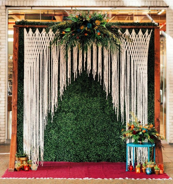 The Best Macrame Backdrops for Wedding Ceremony + Reception