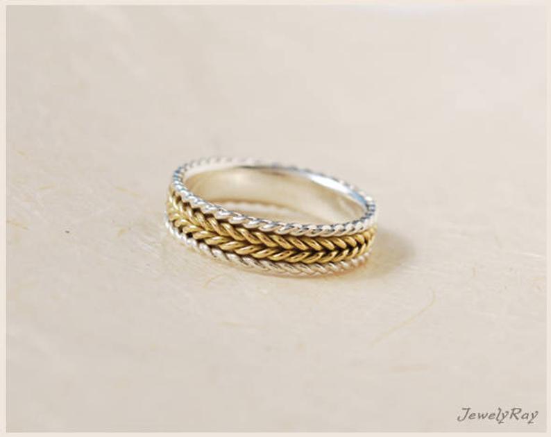Braided Wedding Bands: Non Traditional Wedding Rings | Emmaline Bride