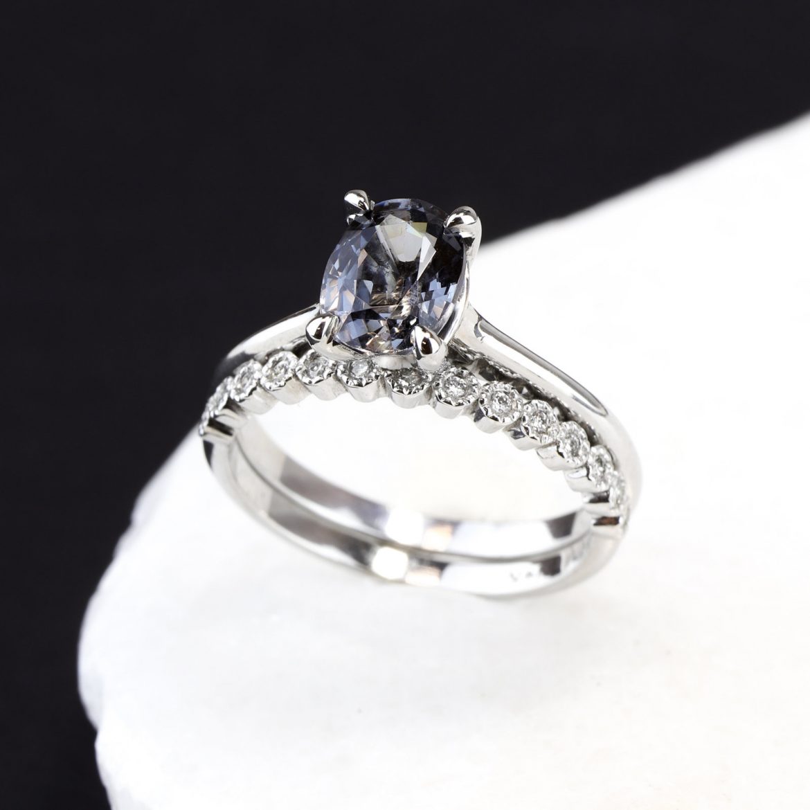 Top 10 Most Beautiful Grey Engagement Ring Styles | Emmaline Bride®