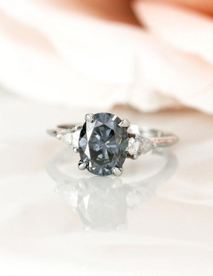Top 10 Most Beautiful Grey Engagement Ring Styles | Emmaline Bride®