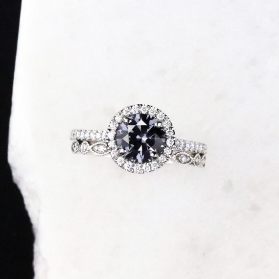 Top 10 Most Beautiful Grey Engagement Ring Styles | Emmaline Bride®