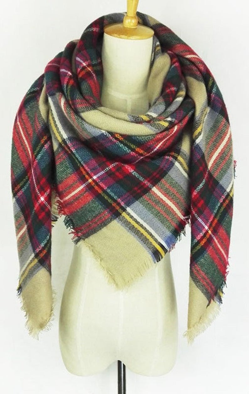 FALL TREND: Plaid Scarves for Bridesmaids | Emmaline Bride Wedding Blog