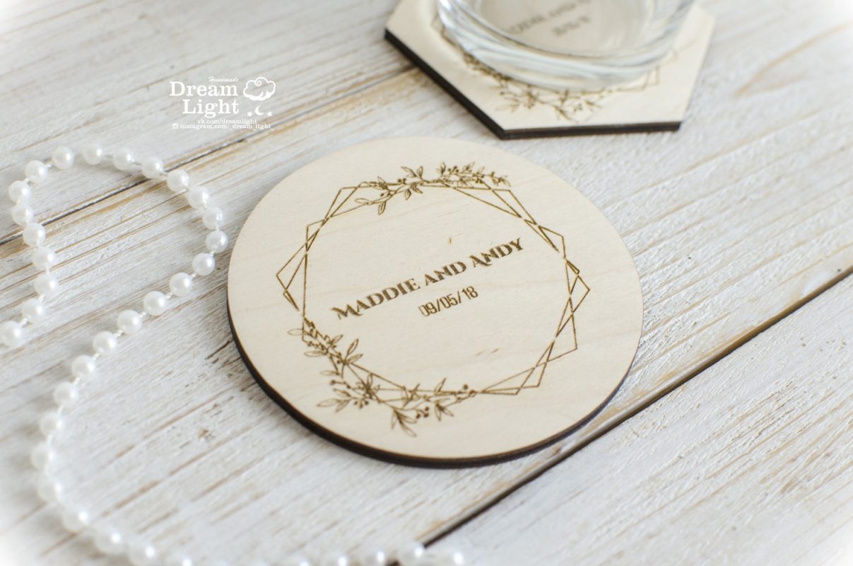 Custom Coasters: These Cute Coasters Make Amazing Wedding Favors