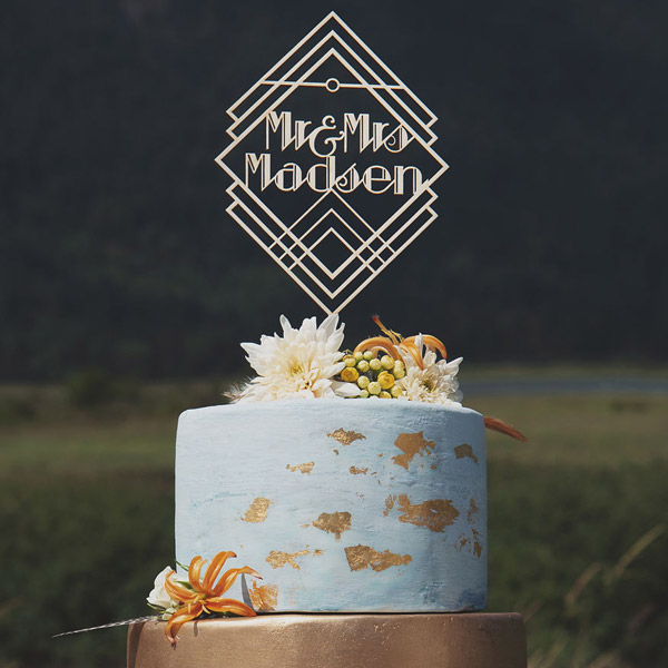 Glamorous Art Deco Cake Toppers | Emmaline Bride Wedding Blog