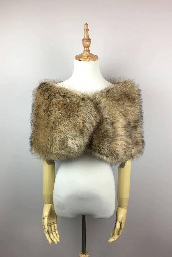 The Best Faux Fur Wraps for Weddings | Emmaline Bride