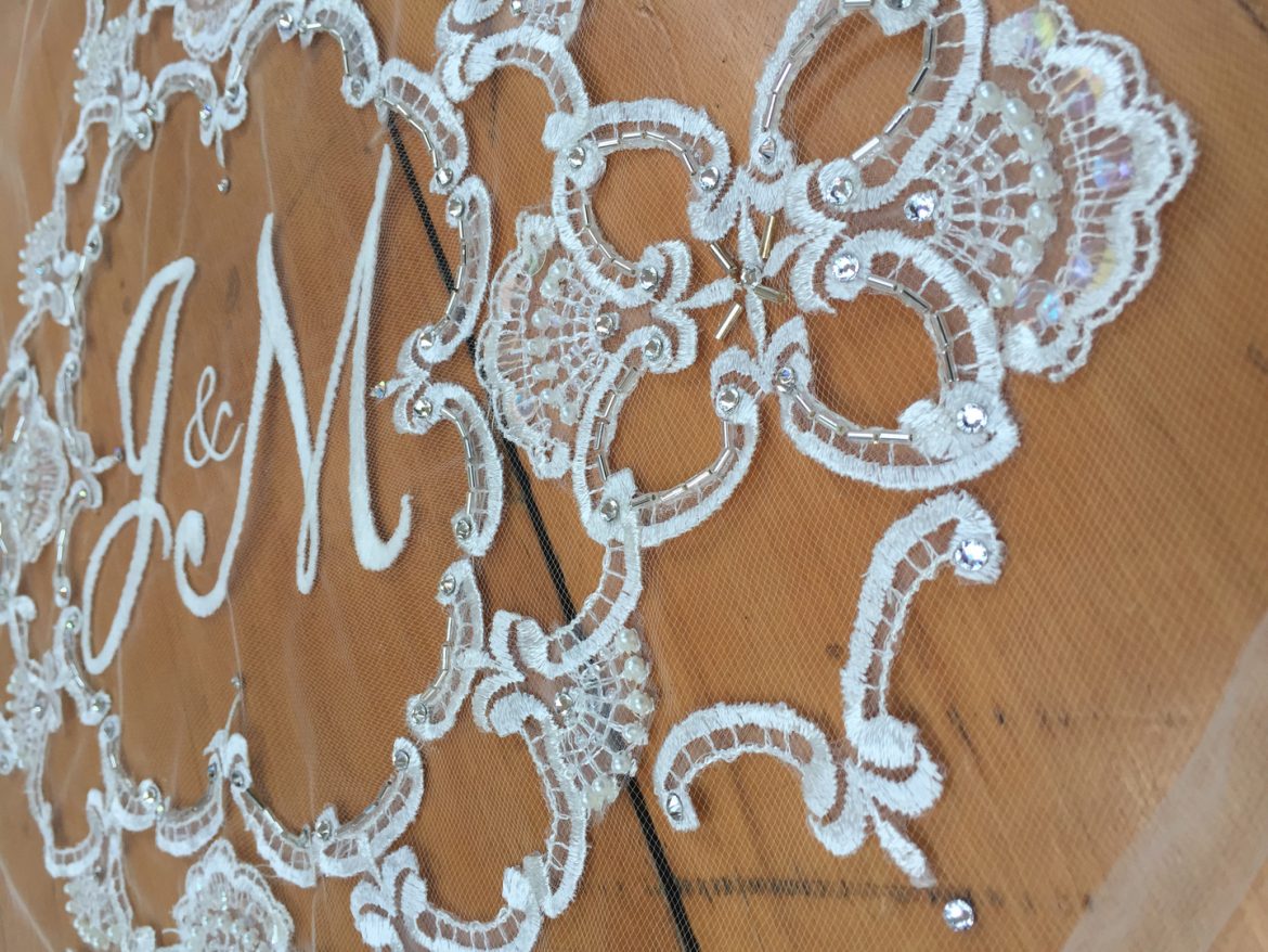Monogrammed Wedding Veils are the Latest Trend | Emmaline Bride