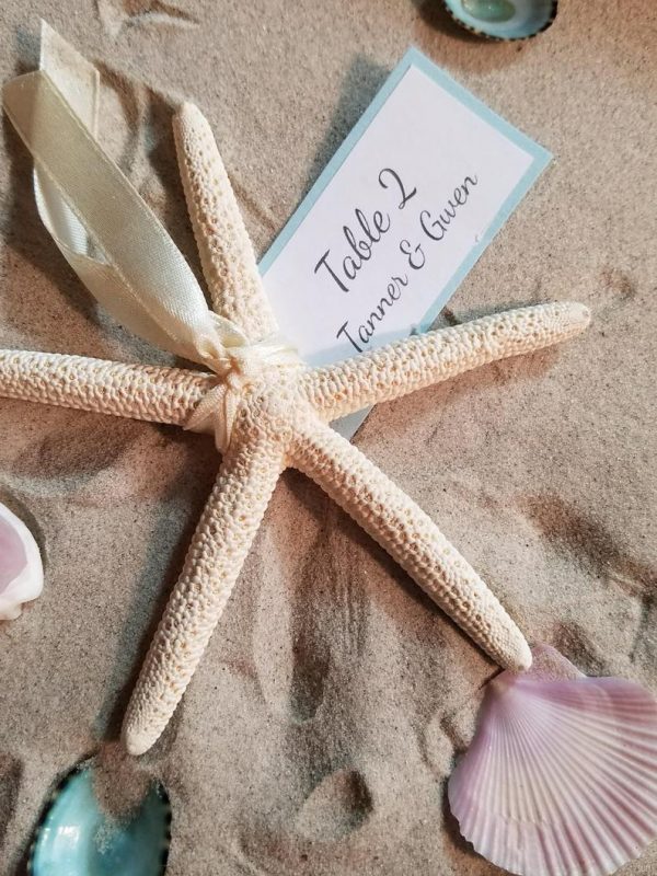 Starfish Escort Cards | Emmaline Bride Wedding Blog