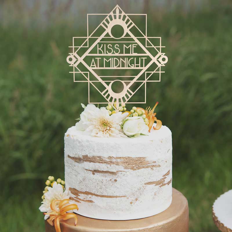 Glamorous Art Deco Cake Toppers | Emmaline Bride Wedding Blog