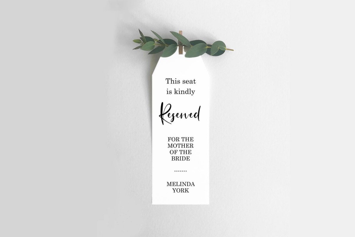 Reserved Seat Sign: The Easy Way to Reserve Seats at Your Ceremony