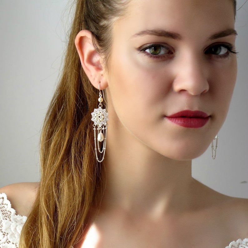 7 Unique Boho Bridal Earrings for Your Wedding | Emmaline Bride Wedding ...