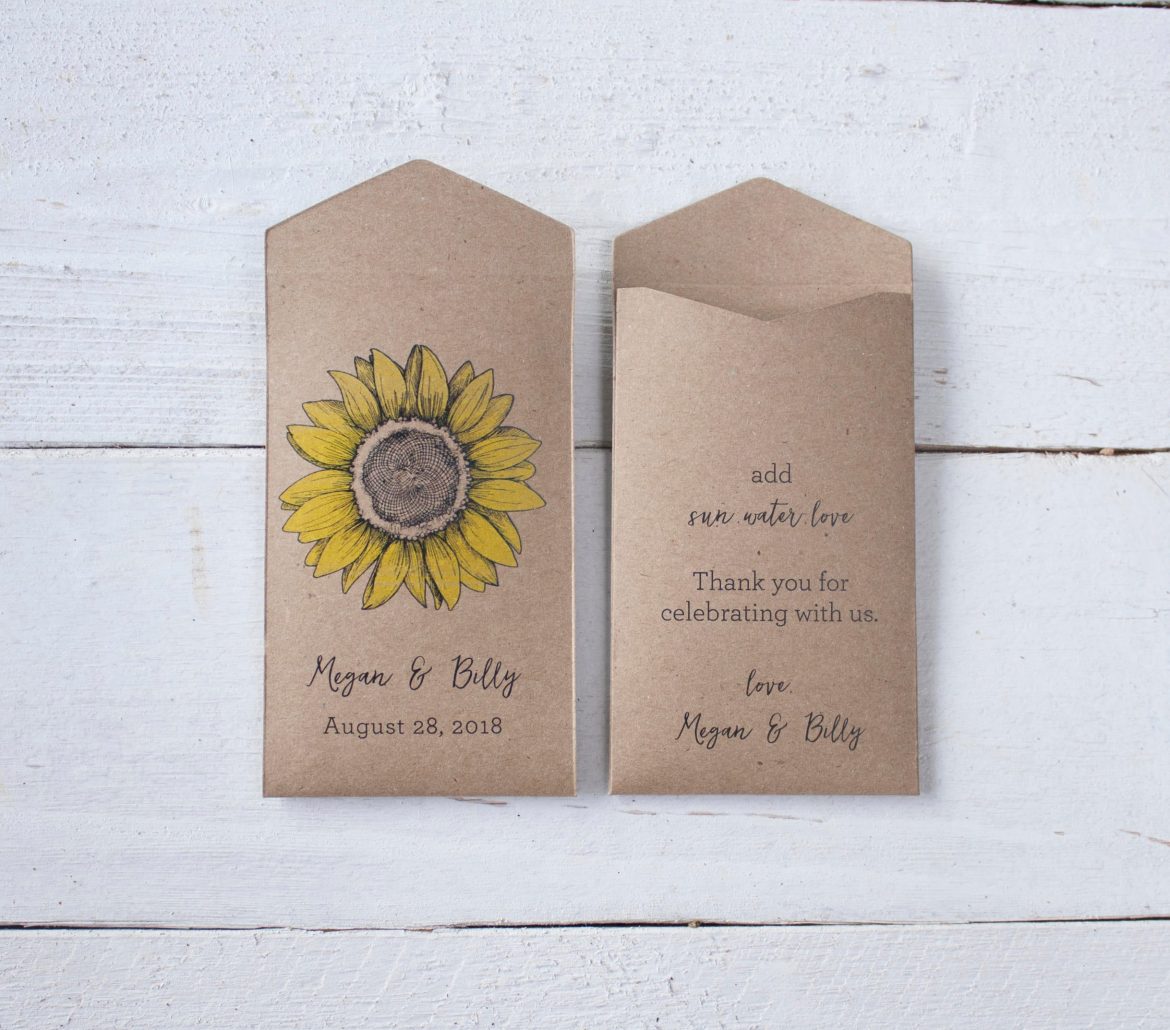 Seed Packet Favor: Let Love Grow with These Adorable Wedding Favors