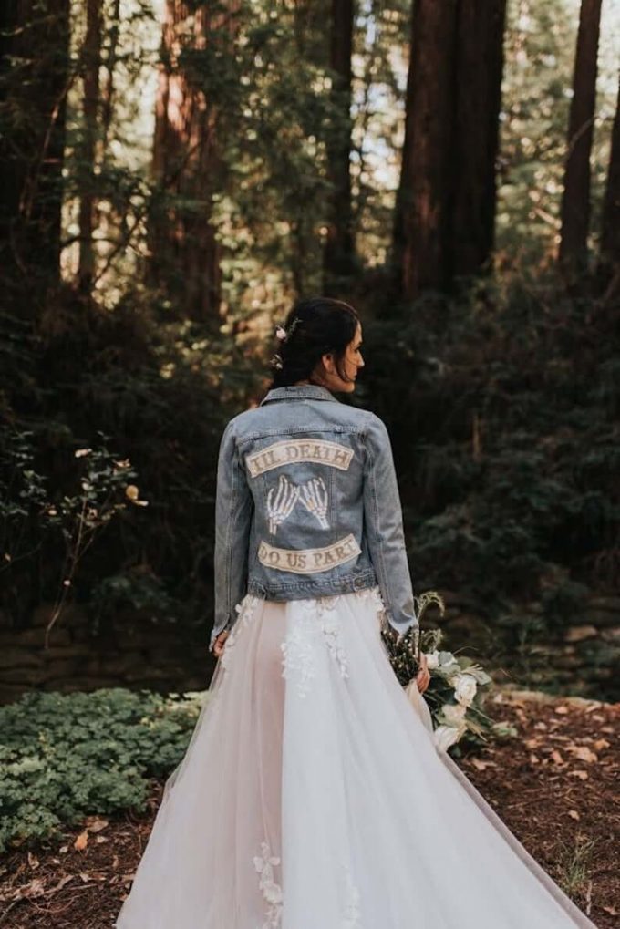 This Till Death Wedding Jacket is for the Coolest Brides