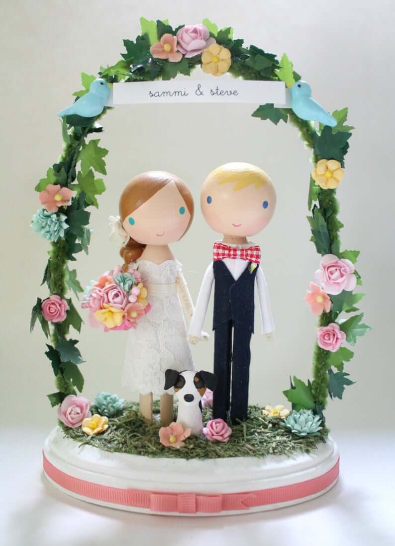 Most Adorable Custom Wedding Cake Toppers Ever | Emmaline Bride