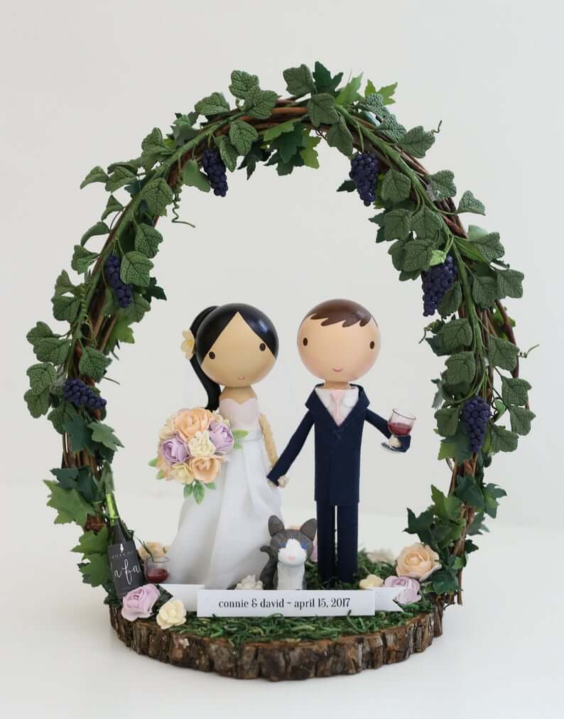 Most Adorable Custom Wedding Cake Toppers Ever | Emmaline Bride
