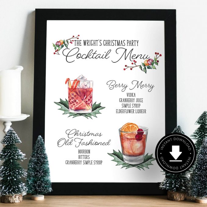 Signature Cocktails Sign: 4 Things Your Bar Menu Needs | Emmaline Bride