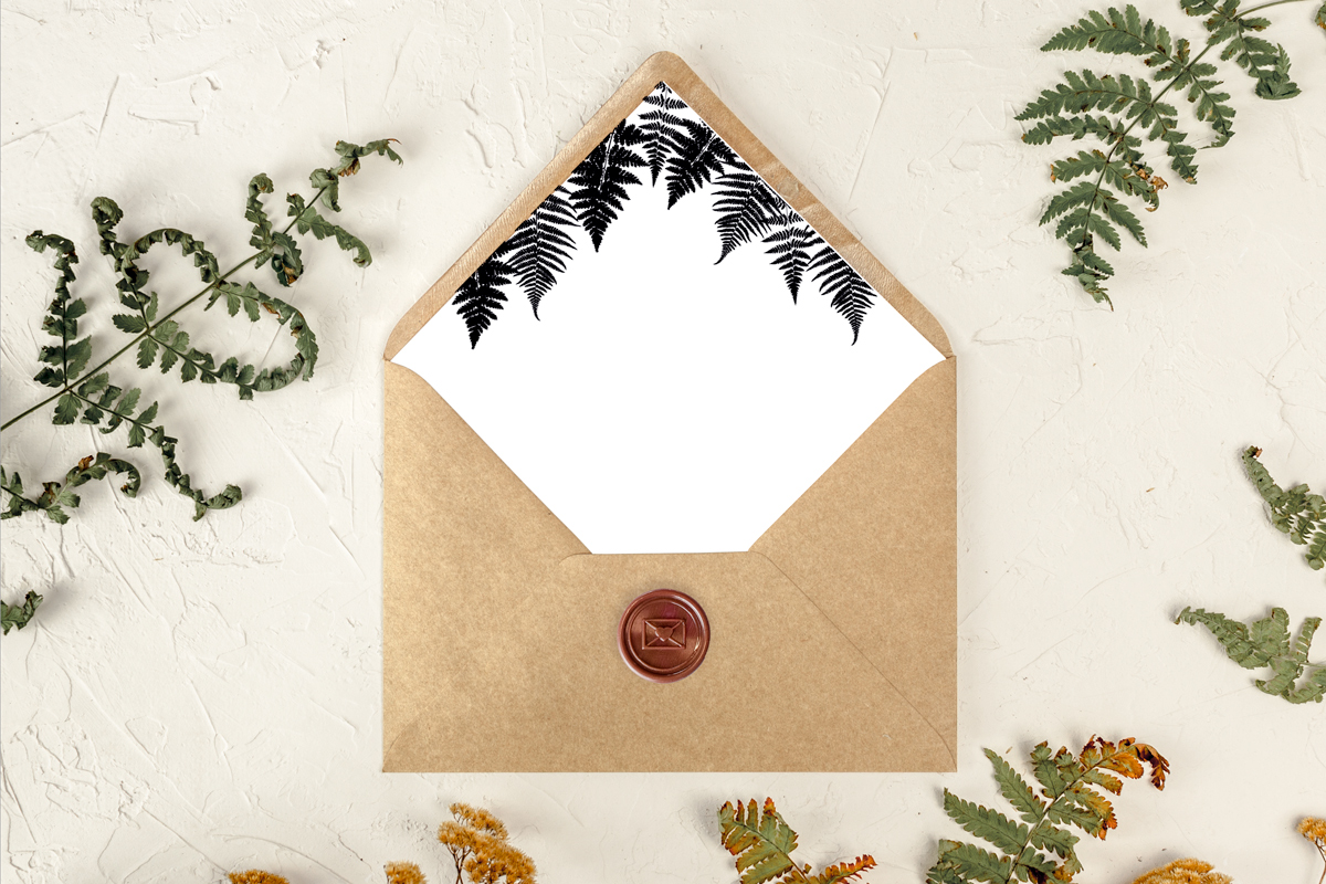 Fern Wedding Invitations | Emmaline Bride Wedding Blog