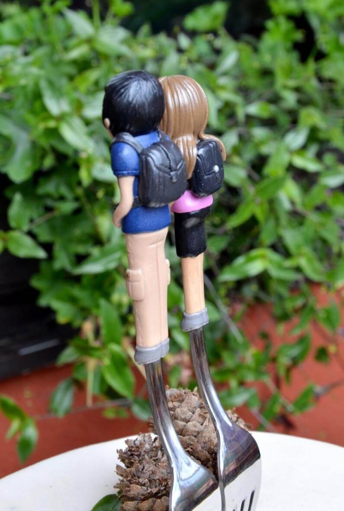 Custom Wedding Forks + Cake Topper... In One! | Emmaline Bride