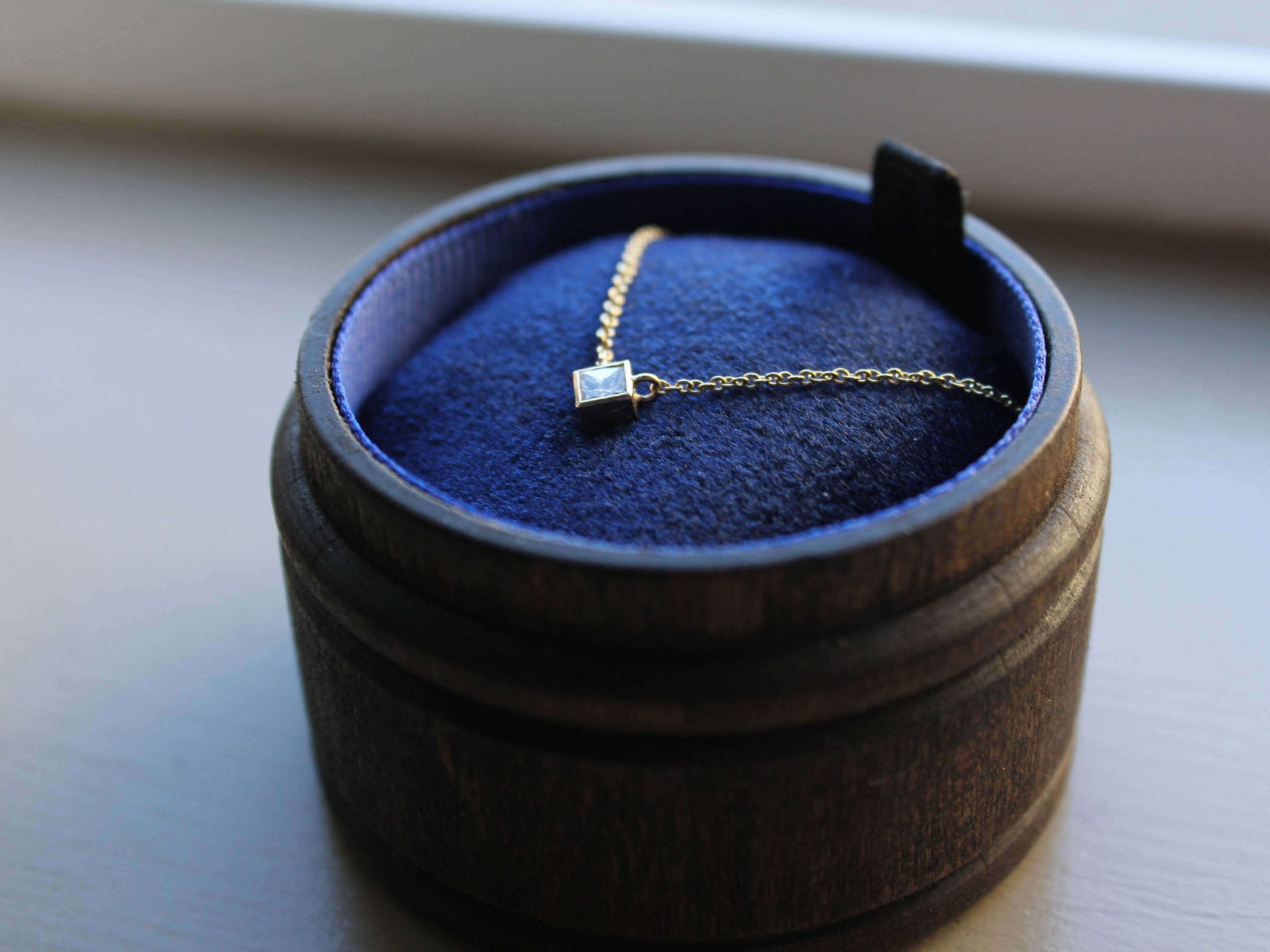 Minimalist Diamond Necklace + Build-Your-Own Jewelry | Emmaline Bride