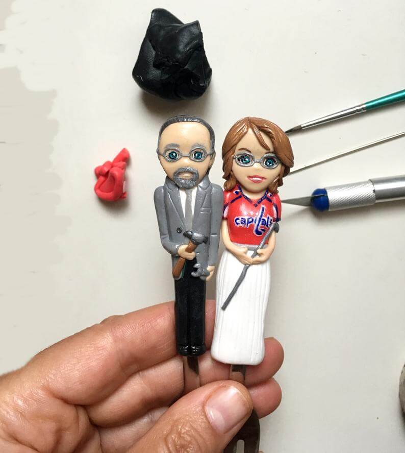 Custom Wedding Forks + Cake Topper... In One! | Emmaline Bride