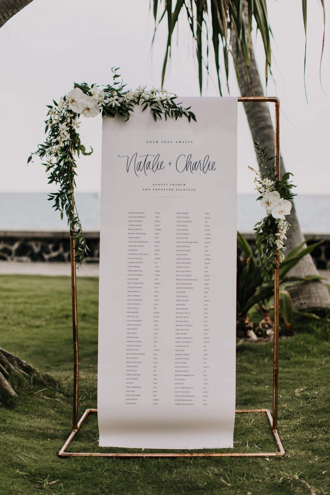 How to make copper wedding arch | Beachweddingtips.com