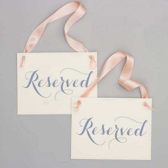 Reserved Wedding Sign for Chairs? -- Planning Advice | Emmaline Bride
