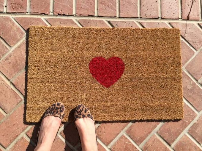 The 17 Cutest Valentine's Day Doormats on Etsy | Emmaline Bride