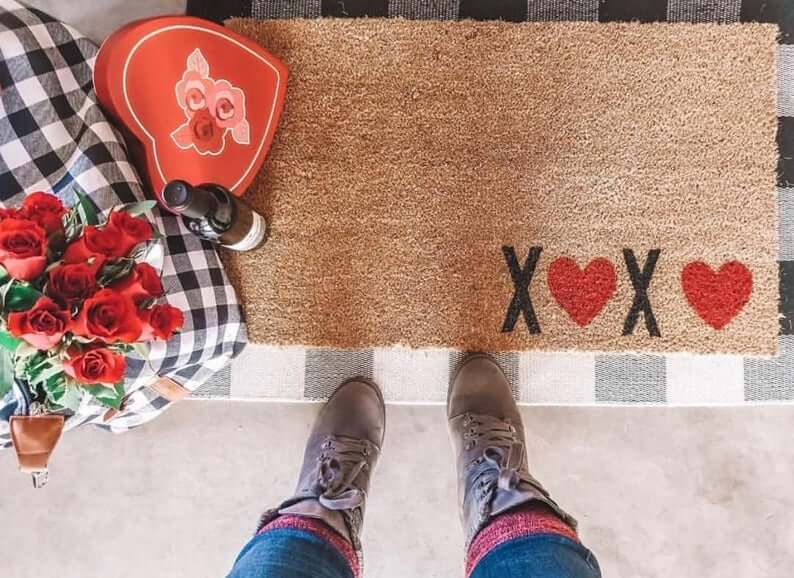 The 17 Cutest Valentine's Day Doormats on Etsy | Emmaline Bride