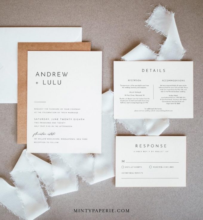 How to Pull Off a Minimalist Chic Wedding Theme | Emmaline Bride