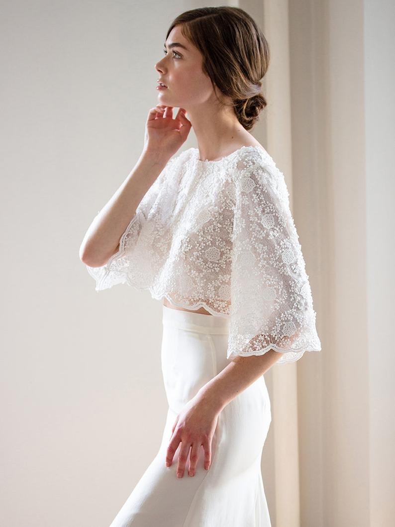 15 Best Crop Top Wedding Dresses + Separates for 2024